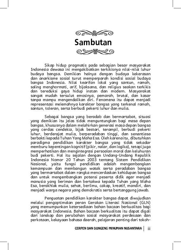Baca 19 isi dan sampul cerpen dan dongeng minuman nusantara 287 gratis ...