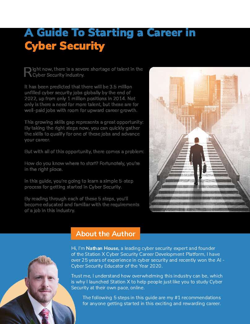Baca a guide to starting a career in cyber security 2022v2 1 336 gratis ...