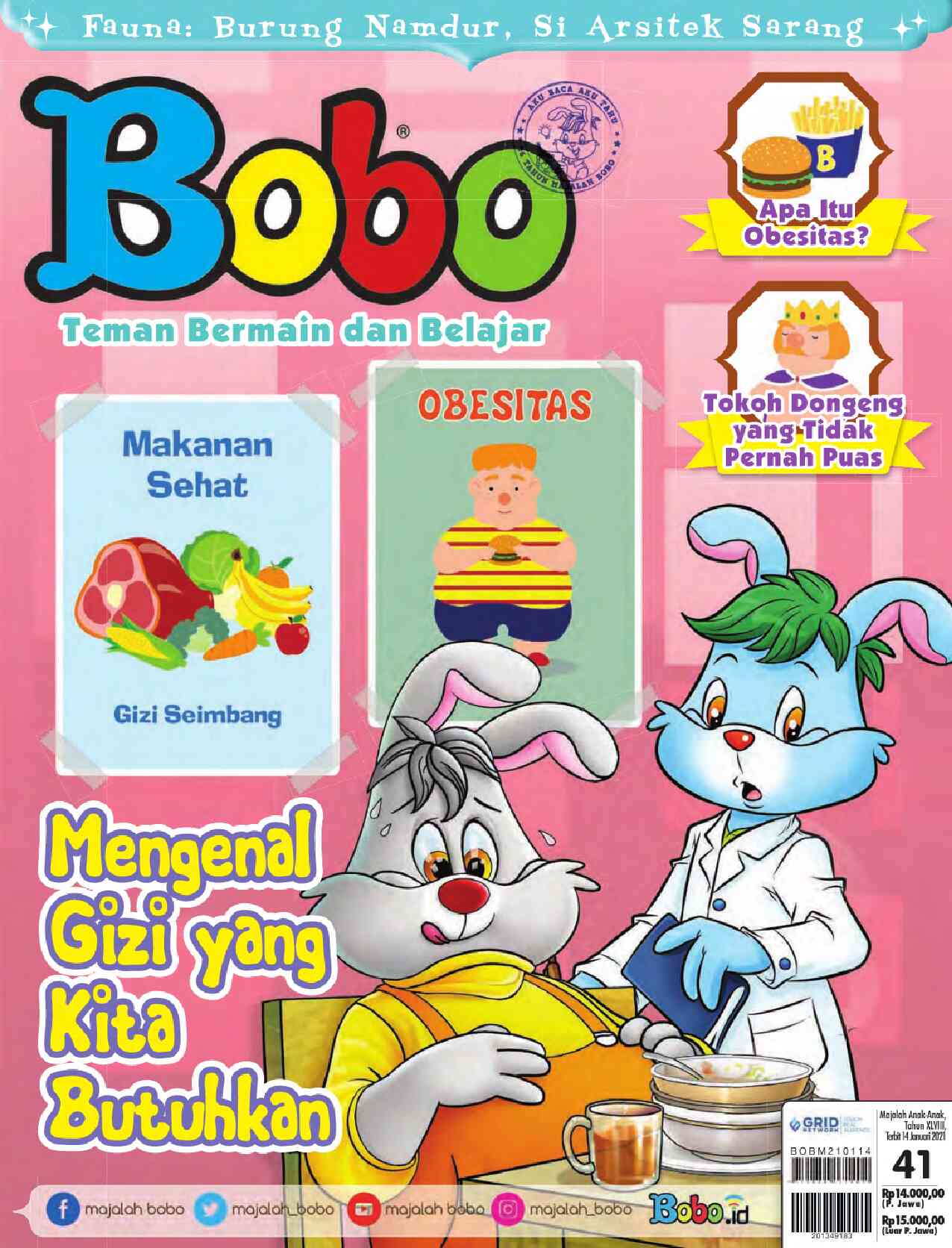 Baca Majalah Bobo 14 Januari 2021 4 745 Gratis Perpus