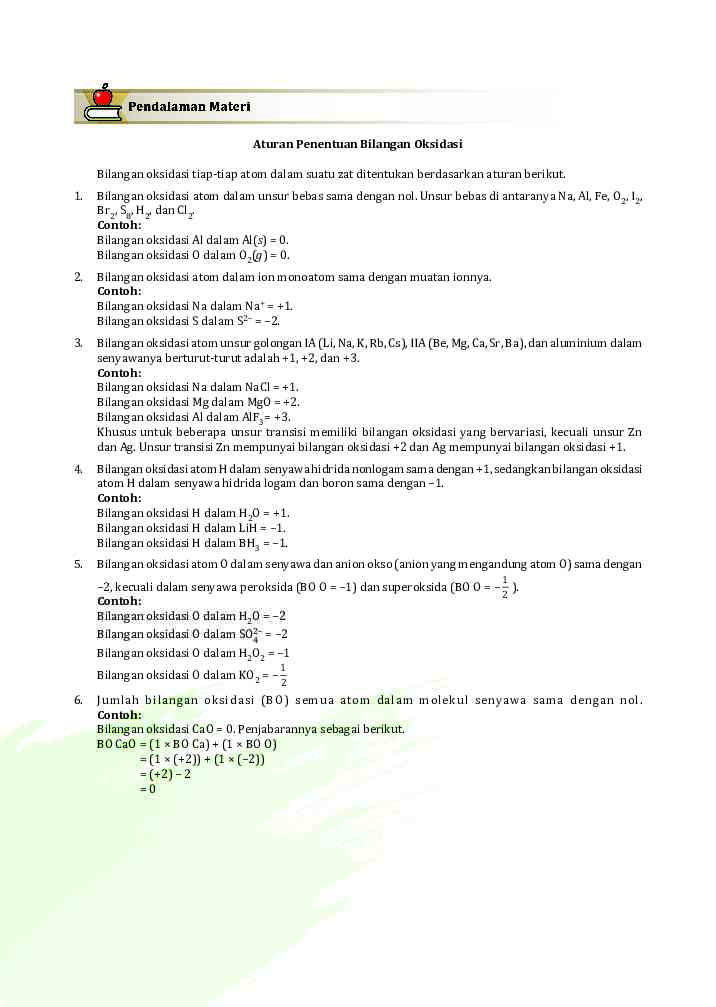 Baca pendampr21 kim xb 01 bab 2 aturan penentuan biloks 977 gratis ...