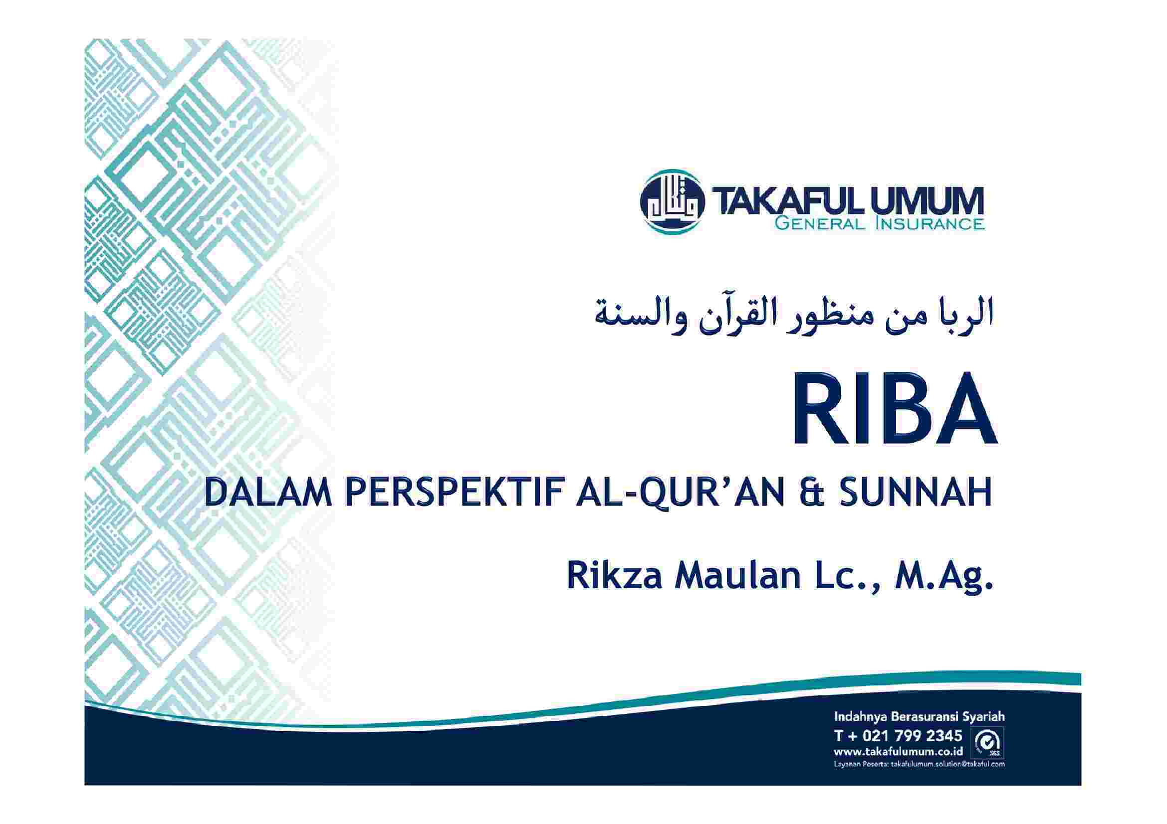 Baca riba dalam perspektif quran & sunnah gratis !!! | PERPUS